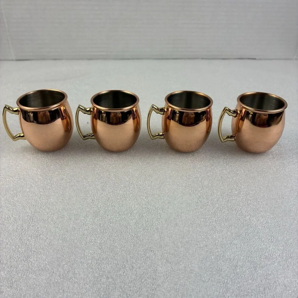 Unbranded | Dining | 4 Moscow Mule Mini Mug Shot Cups Stainless Steel ...